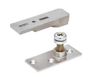 CRL J10FPBS Jackson 1000 Series Heavy-Duty Floor Pivot, Brushed Stainless