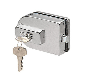 CRL PTH25BS Glass Mounted Patch Lock, Brushed Stainless Steel