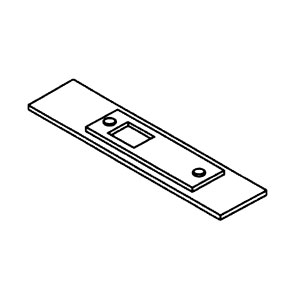 DKS FLUSHSTRK-2 Reversible Flush Bolt Strike With Backing Plate