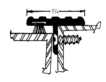 Dorbin 95AP Ano. 84" Aluminum Double Door Astragal with Pile