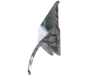 Dorbin 102A 96" Satin Aluminum Drip Cap