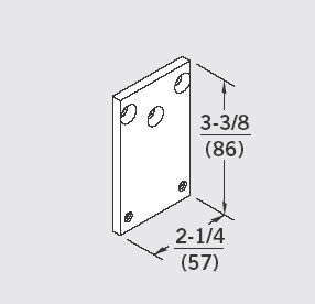 Dorma 830-695 Sprayed Bronze Drop Plate