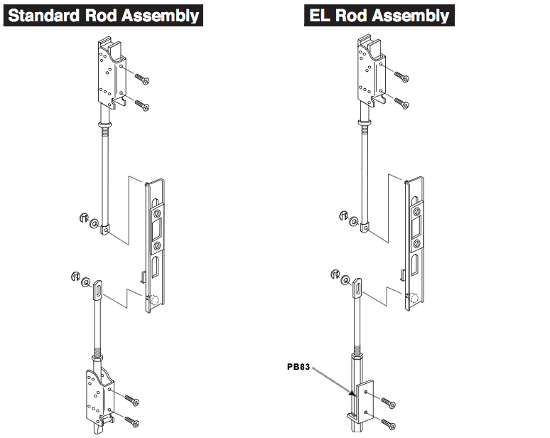 Dor-O-Matic PB83 4270108426 EL Hex Rod Guide Assembly US32D Package of 1