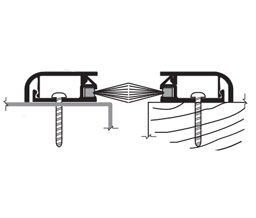 DraftSeal DS113CP120 1/10 ft Fire - Rated Meeting Stile with Grey Nylon ...