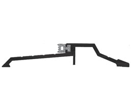 DraftSeal DS174AN72 13/16" x 5" x 73" Panic Exit Threshold with Sponge ...