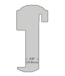 DraftSeal DS193GRAIN80M 80” Machined for Flushbolts Composite Astragal ...