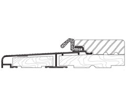 DraftSeal DS578AOAK36R 5-7/8” x 36.5” Sill Outswing with Interior Fixed ...