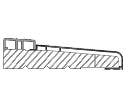 DraftSeal DS612AHVT109 109” Sill Inswing with Fixed High Vinyl Top ...