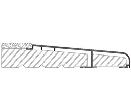 DraftSeal DS712AOAK109 7-1/2” x 109” Sill Inswing with Fixed Oak Top ...