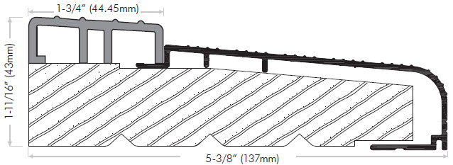 DraftSeal DS512AHVT109 109” Sill Inswing with High Vinyl Top - Tan ...
