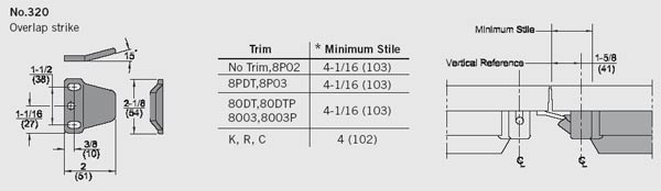 8300 Standard Rim Exit Device