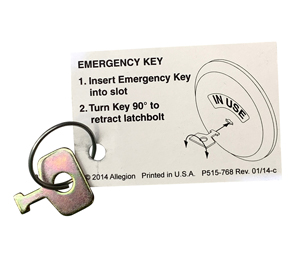 Falcon 61-509 emergency key