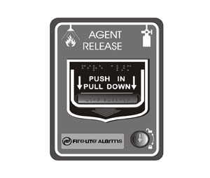Fire-Lite BG-12LR Agent Release Pull Station - Dual-action Release Only