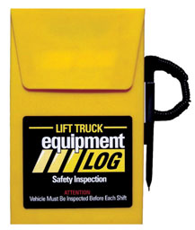 Forklift Training BOOKHOLDER Forklift Inspection Book Replacement Holder