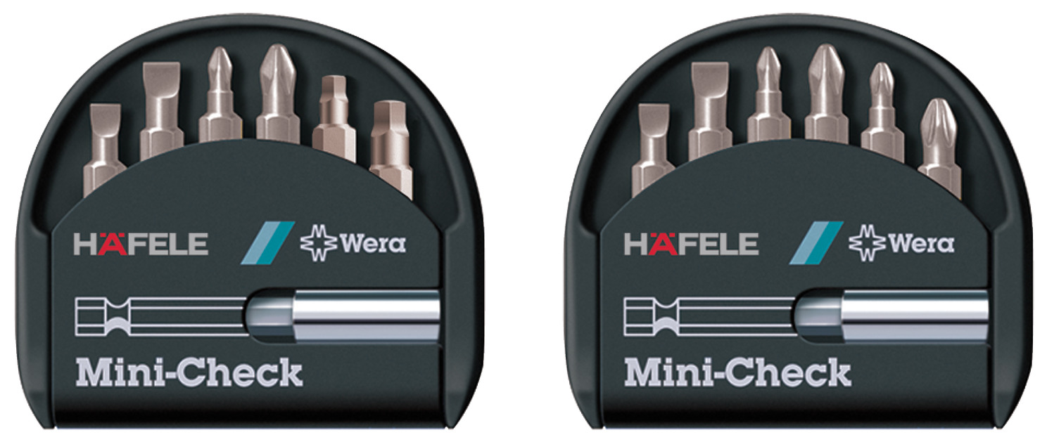 Hafele 006.37.085 Premium Bit Set, Flat-Head, Phillips and Pozi Drives ...