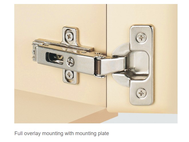 Hafele 329.03.568 Concealed Hinge, Salice 200 Series, 120° Opening ...