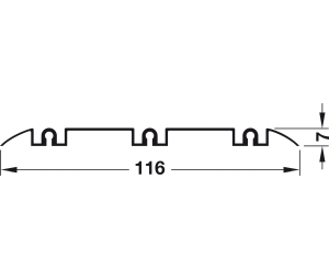 Hafele 403.36.956 Triple Bottom Running Track, Häfele Slido R-Aluflex ...