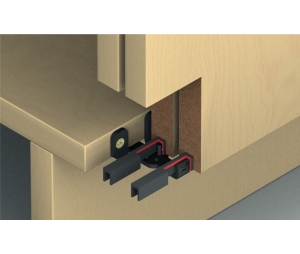 Hafele 405.83.104 Guide, For Press Fitting, Top Hung System, for 2 ...