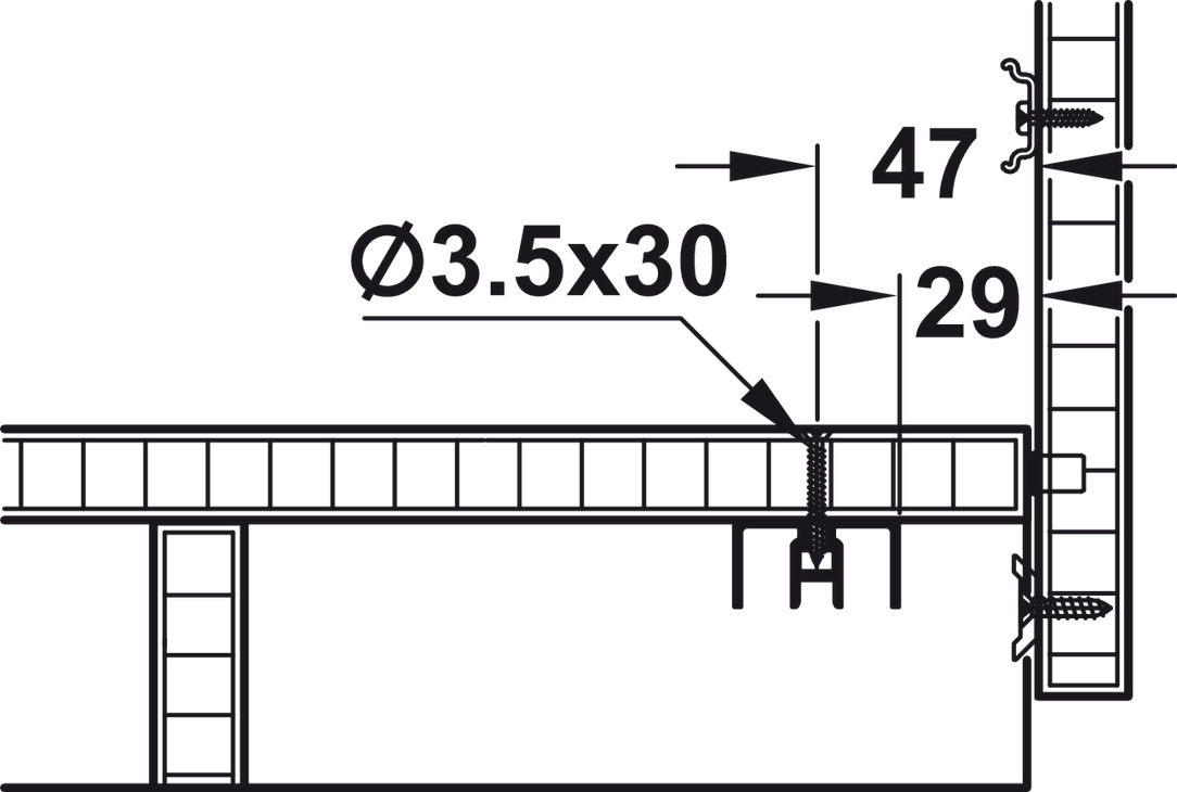 Hafele 406.02.034 Coplanar Door, Hawa Frontino 40, 86 5/8" - 94 1/2 ...