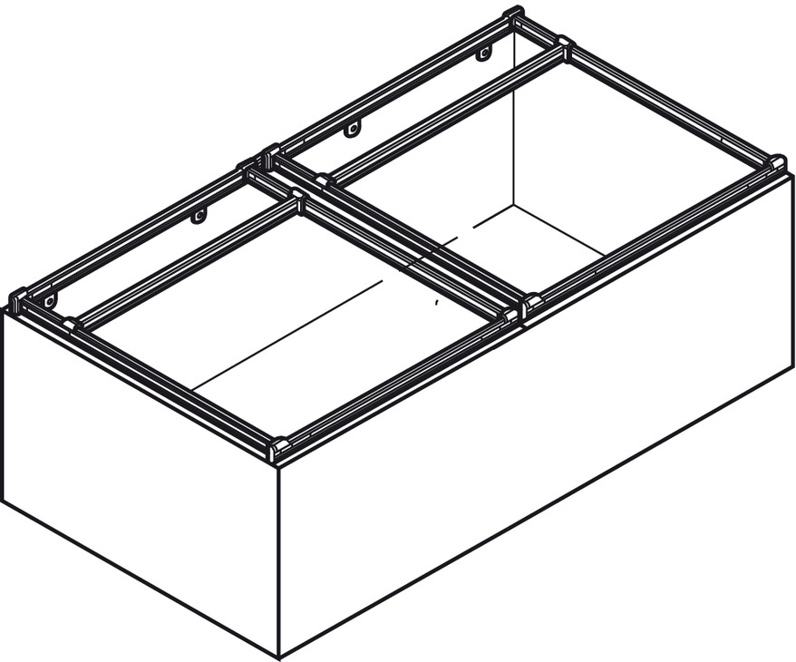 Hafele 422.74.310 File Frame Kit, for Wood or Metal Drawers, Letter ...