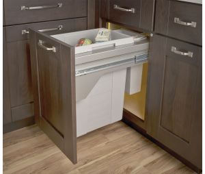 Hafele 502.74.571 Waste Bin Pull-Out, Hailo US Cargo 18 with Soft Close ...