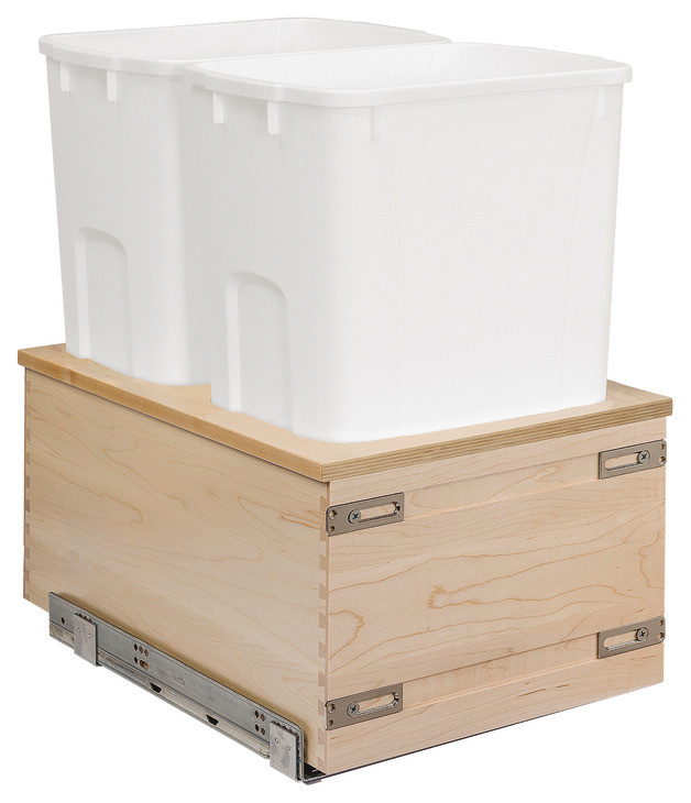 Hafele 503.79.811 Double Waste Bin, Century Cascade Series, Bottom ...