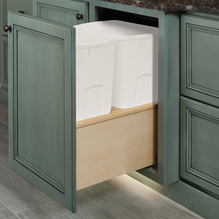 Hafele 503.79.811 Double Waste Bin, Century Cascade Series, Bottom ...