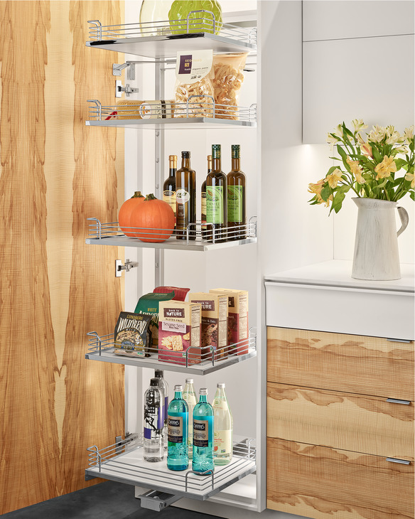 Hafele 546.92.801 Tandem Solo Pantry, 220 lbs Weight Capacity, 18" (457 ...