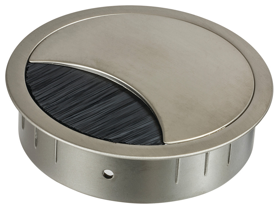 Hafele 631.31.012 Metal Cable Grommet, 21 mm Height, Two-Piece, Round ...