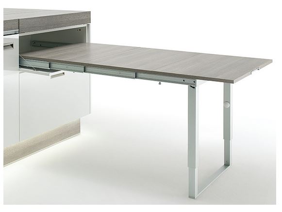Hafele 642.19.929 Pull-Out Table Fitting, with Folding Leg, 1162 mm ...