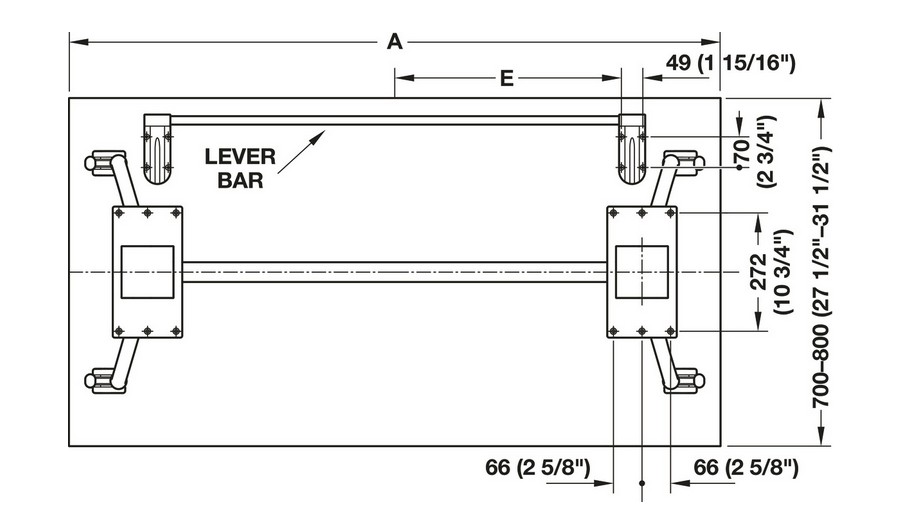 Hafele 642.90.300 Feet, Casters, Components, Assembly Hardware, Folding ...