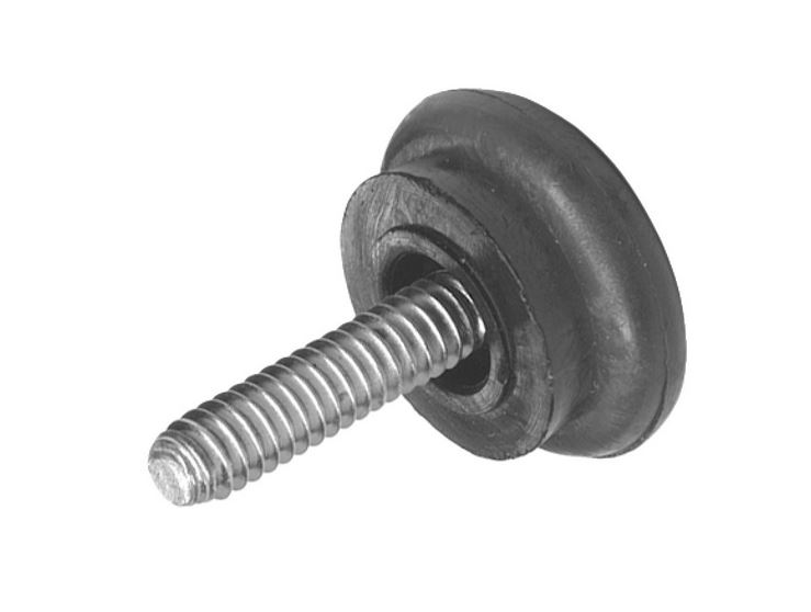 Hafele 651.04.332 Base Leveler, 1/4" - 20 mm x 22 mm, Black