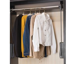 Hafele 805.32.262 Wardrobe Lift, Motorized, Extended Lift, 29-48" Width ...