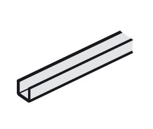 Hafele 940.42.602 U-shaped guide track, for floor guide roller, 6,000 ...