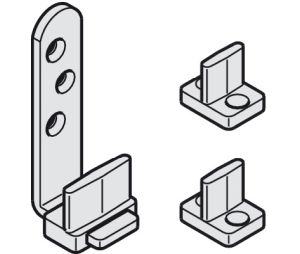 Hafele 940.44.001 Additional set, For Hafele Slido Classic 40-P-120-P ...