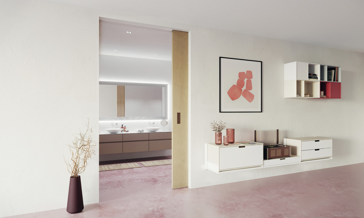 Hafele 940.60.077 Sliding Door Hardware, Hawa Porta 60/100 HMD ...