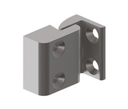 Hager 4953 US32D Mullion Stabilizer Kit for 4900 Series Non-Keyed and ...