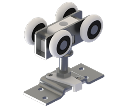 Hager 9825 Ball Bearing, Quick Release Hanger with Top Mount Plate