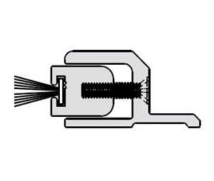Hager 845S-MIL-W 40" Mill Finish Aluminum Adjustable Surface Applied ...
