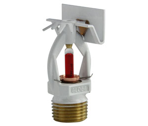 Heiser 8481022 155 °F Globe White Horizontal Sidewall Sprinkler - 1/2 ...