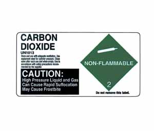 Heiser 1013L UN1013 - Carbon Dioxide DOT Label