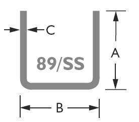 Henderson 89/SS Stainless Steel Guide Channel
