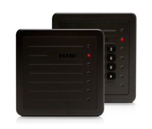 HID 5355AGK14 ProxPro Proximity Reader with Wiegand Output, Charcoal Gray