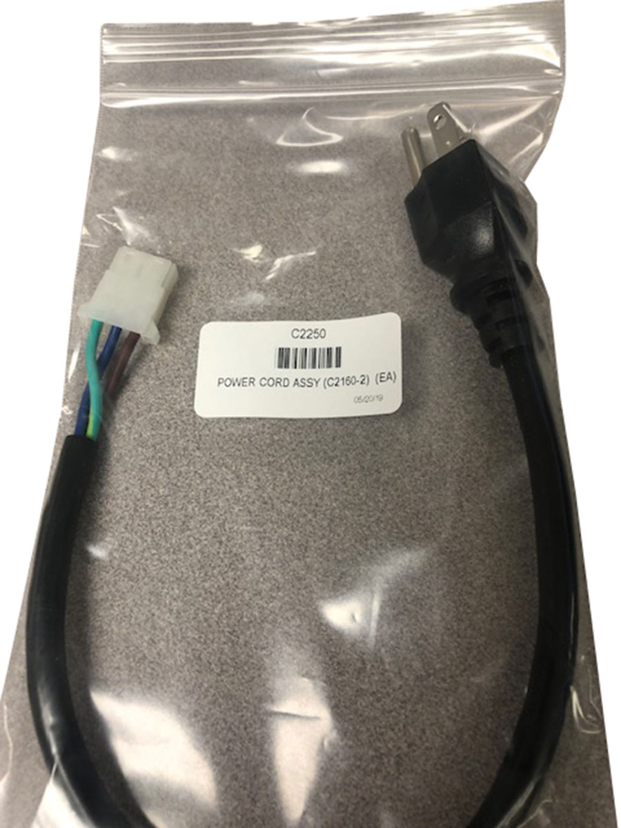 Horton C2250 Power Cord Assembly (C2160-2)