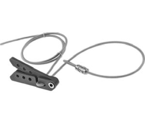 Industrial Hardware 128334 Pinch-Point Lockout Cable 5ft. Long Red Plastic