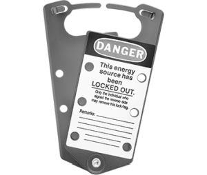 Industrial Hardware 92872 Lockout Hasp with Label