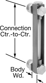 Industrial Hardware 112423 High-Pressure Oil-Level Indicators, Aluminum ...