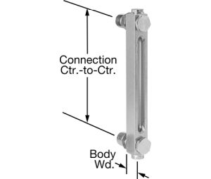 Industrial Hardware 56655 High-Pressure Oil-Level Indicator Aluminum 1/ ...