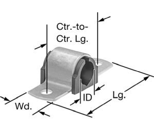 Industrial Hardware 13968 Vibration-Damping Routing Clamp 304 Stainless ...