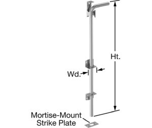 Industrial Hardware 160612 Extended-Reach Slide-Bolt Latch 304 ...